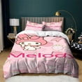 3pcs Melo_dy Bedding Set All Season Cute Cartoon Quilt Cover Twin Soft ...