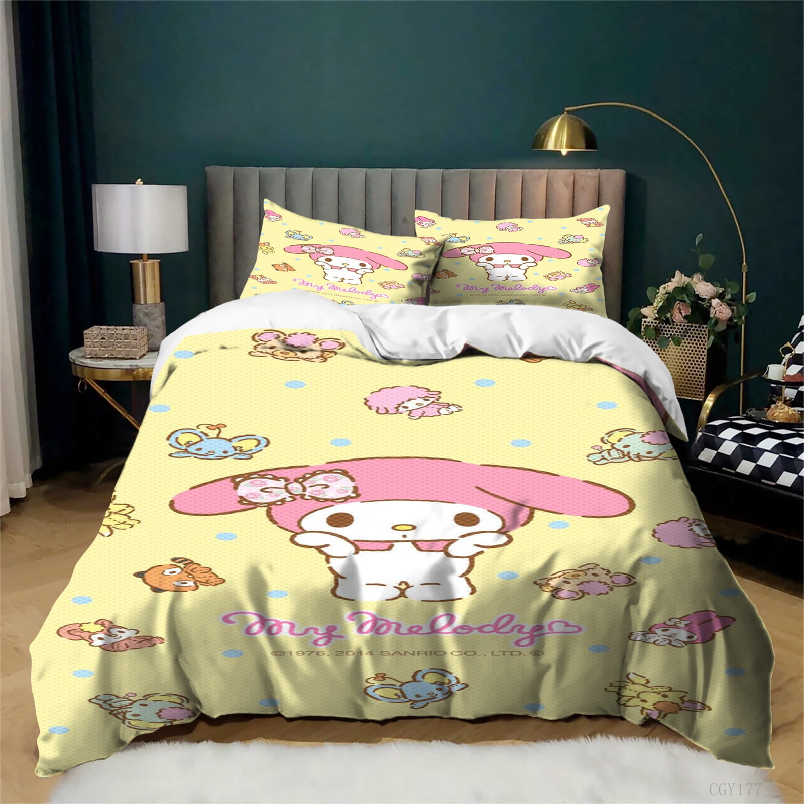 3pcs Melo_dy Duvet Cover Set Cute Kawaii Soft Quilt Cover for All ...