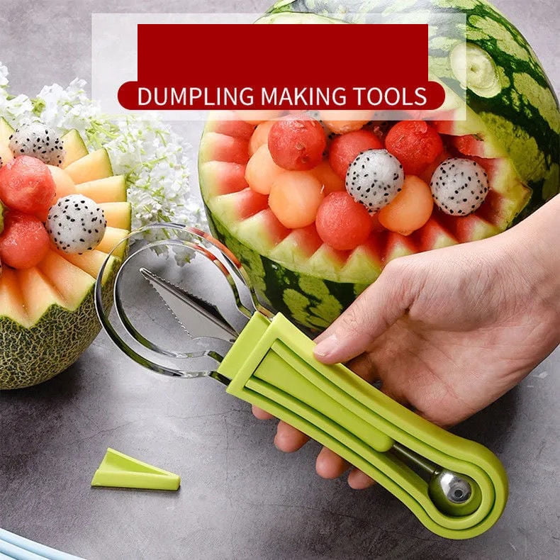 3pcs Melon Baller Scoop Set 4 In 1 Stainless Steel Fruit Scooper Seed ...