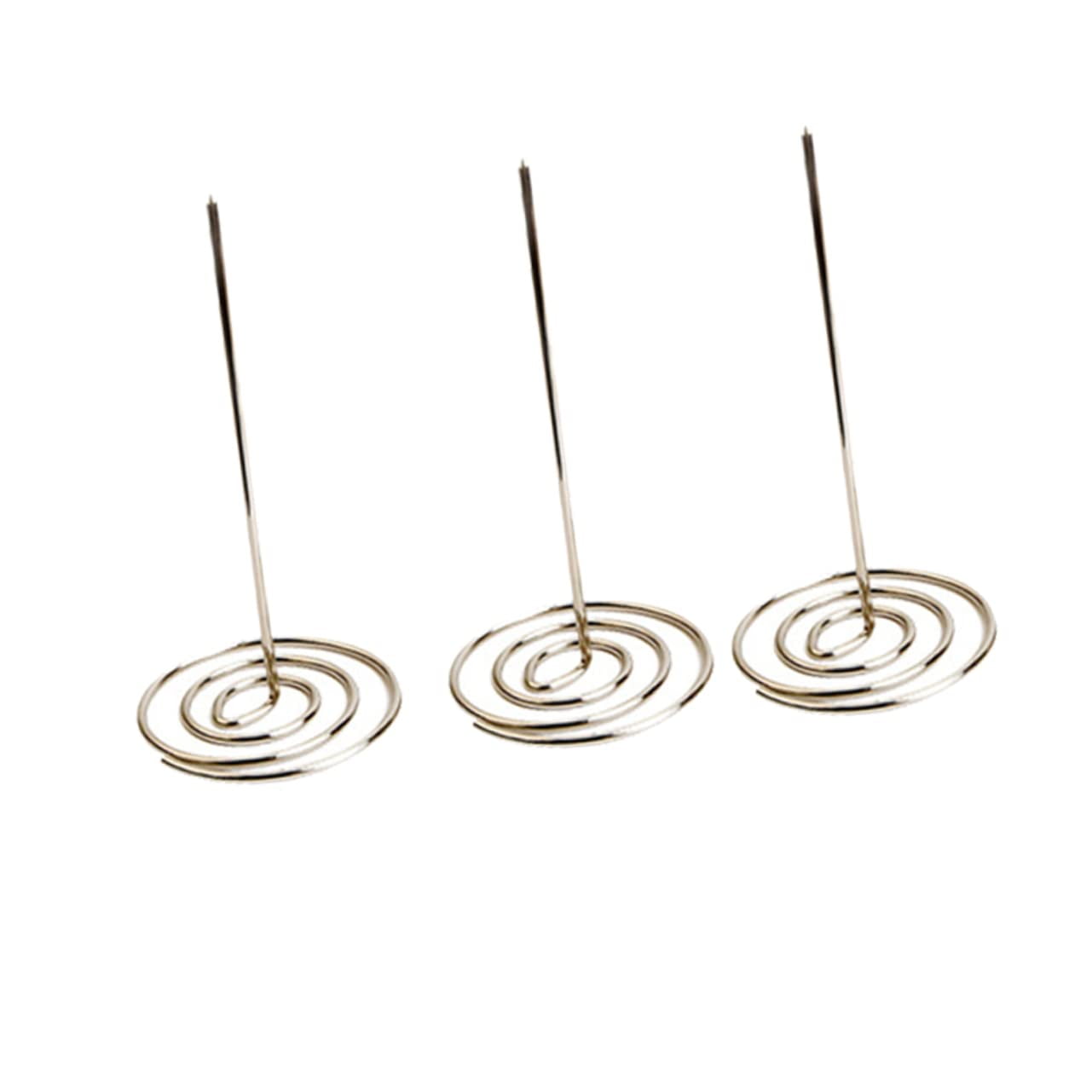 3pcs Metal Forks Stainless Steel Check Spindle with Round Base ...