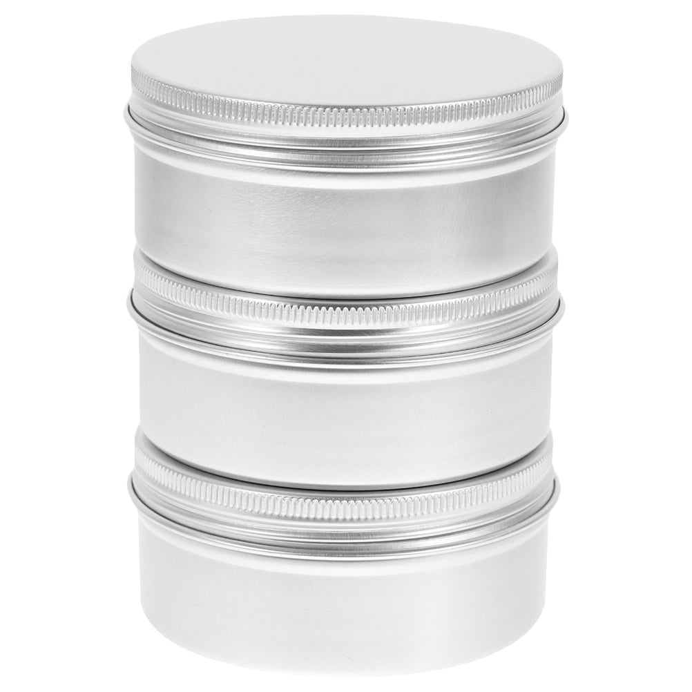 3pcs Metal Round Empty Storage Box Aluminum Soap Boxes Metal Storage ...