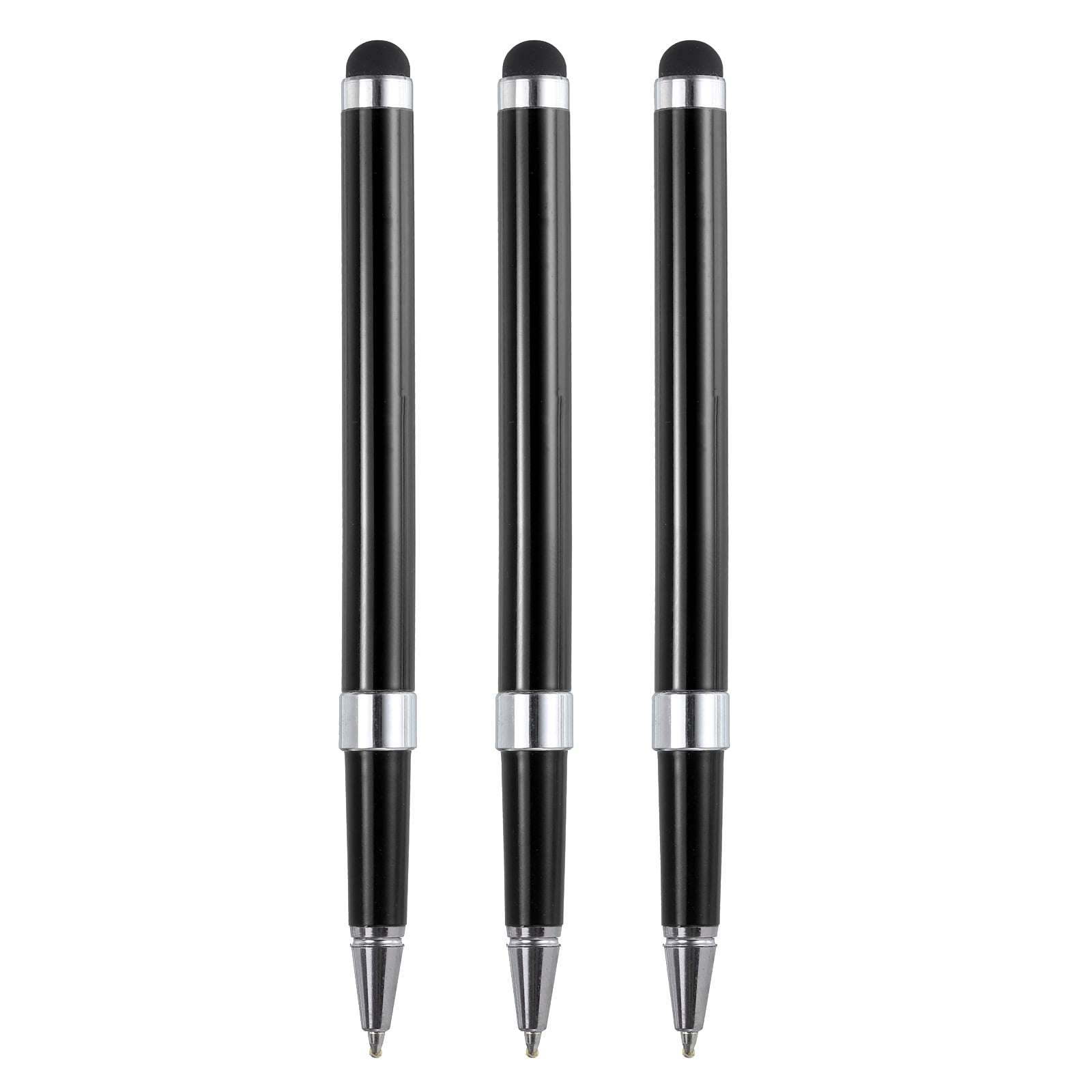 3pcs Metal Stylus Pen Ballpoint Pen 2 in 1 Universal Ink Pen with ...