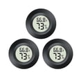 3pcs Mini Hygrometer Thermometer Indoor Outdoor Round Humidity Meter ...