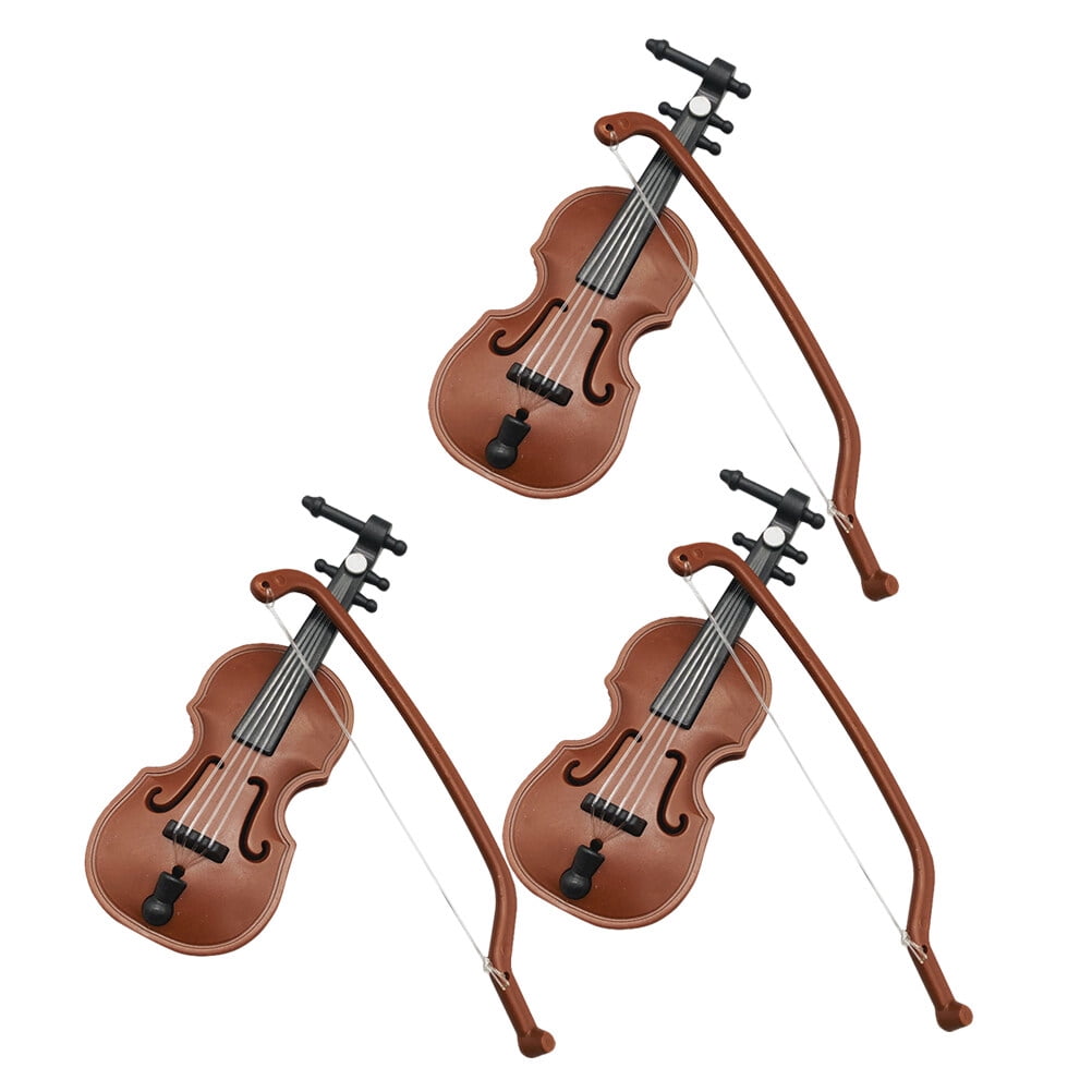 3pcs Mini Simulation Violins Photograph Model Creative Adornment ...