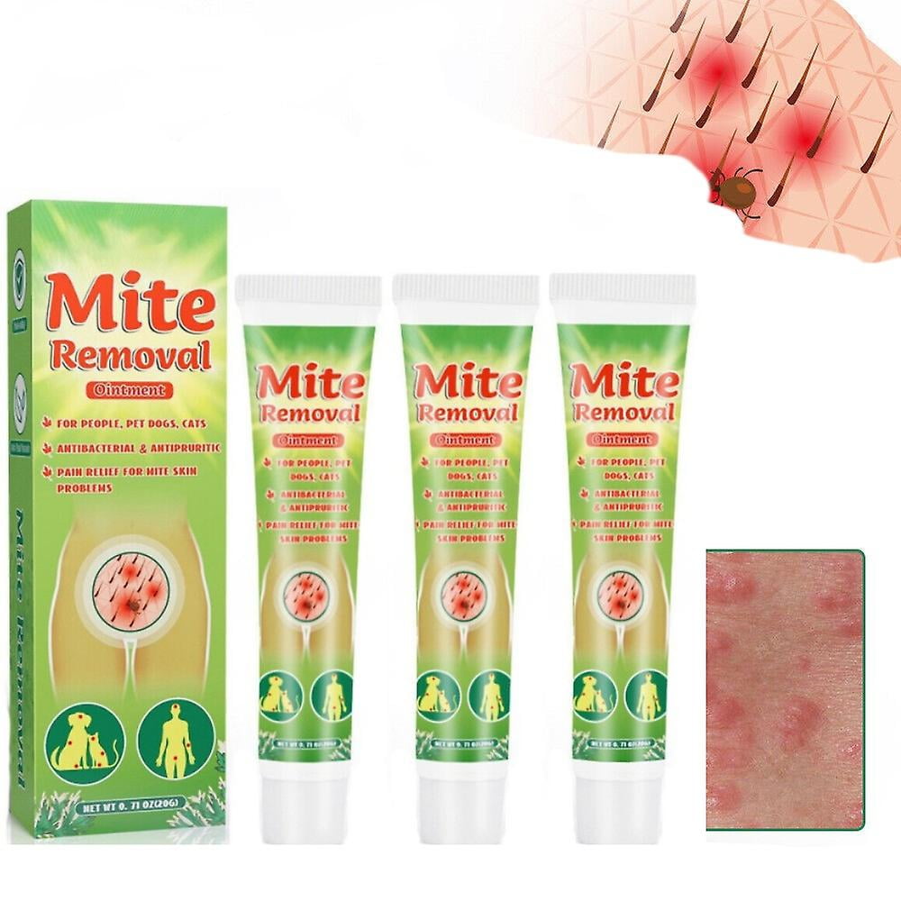 3pcs Mite Removal Cream Anti-itching Antibacterial Ointment For Pets ...