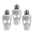 3pcs Motion Activated Light Sockets, E26/E27 Screw in Add on/Off Motion ...