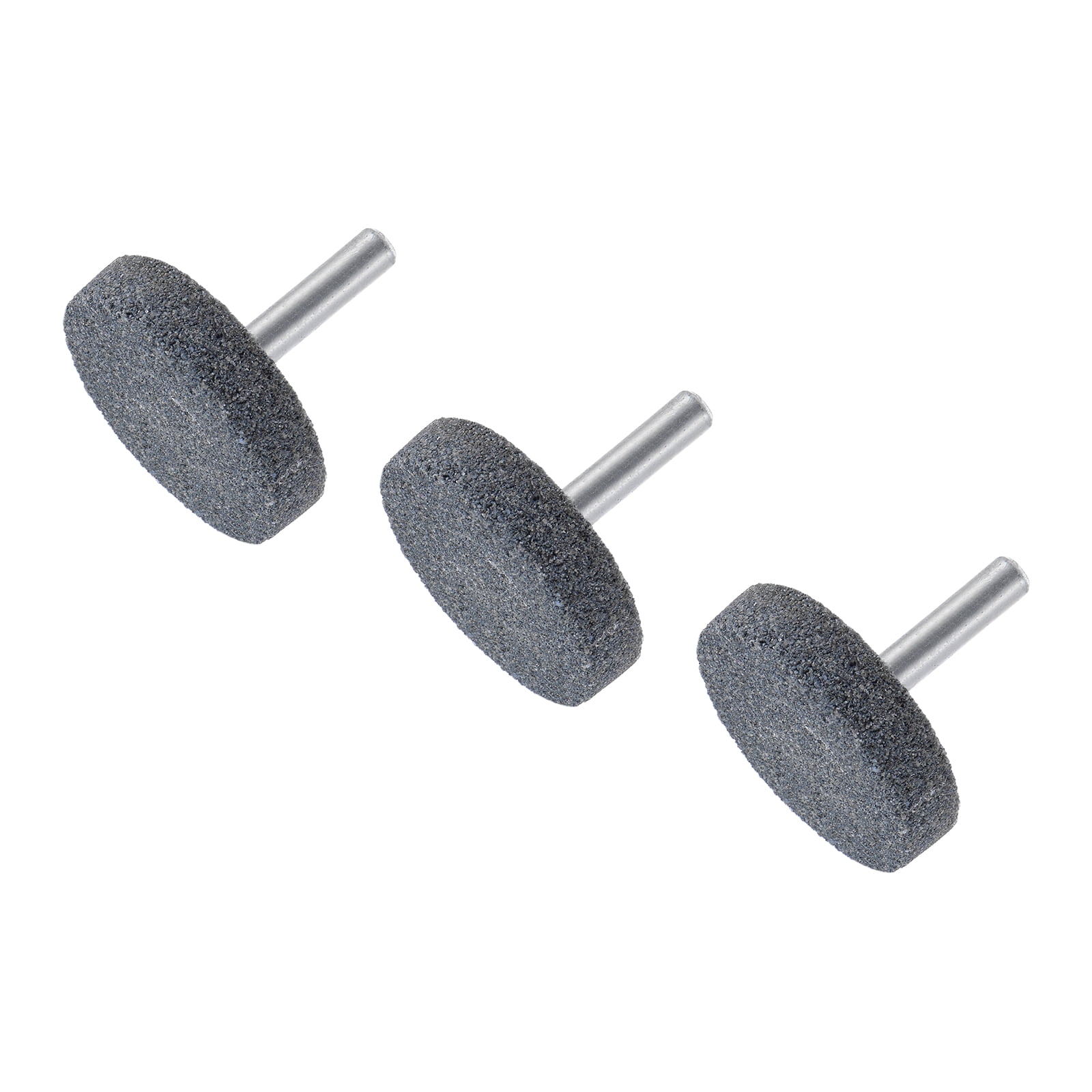 3pcs Mounted Grinding Stone 1/4" Shank 1.5-inch Dia Corundum Grinding ...