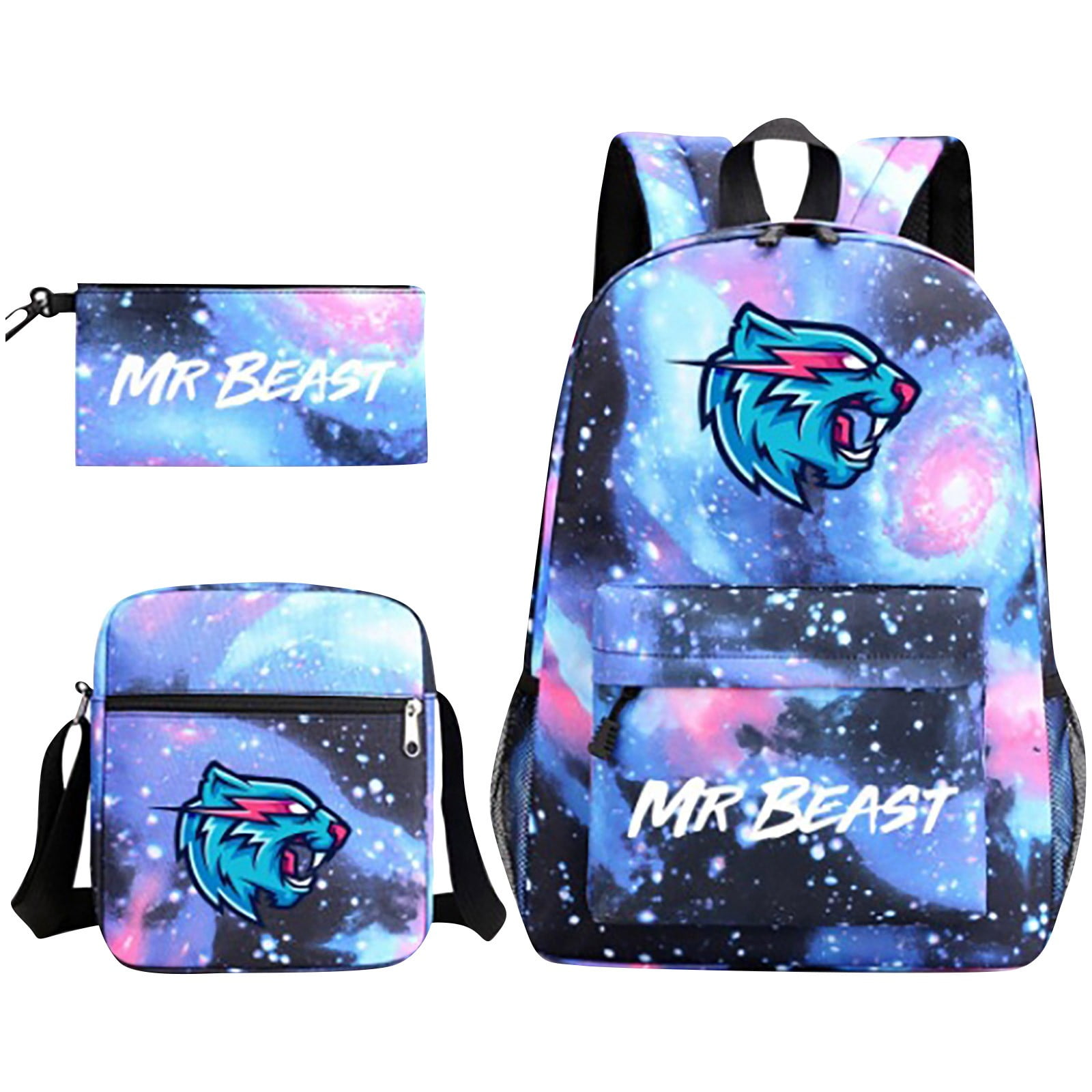 3pcs Mr Beast Backpack,Back to School,Mr Beast Backpack with 𝗣𝗲𝗻𝗰𝗶𝗹 ...