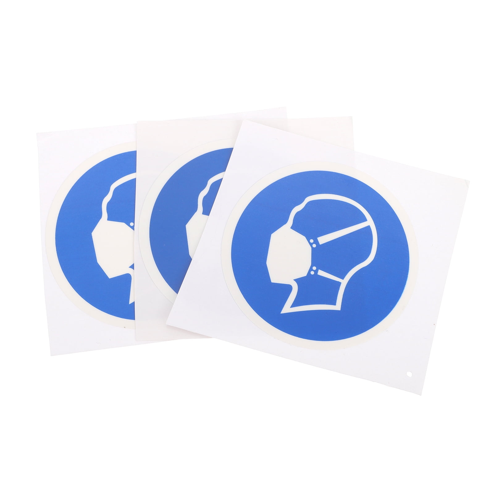 3pcs Must Wear Mask Sign Sticker Practical Caution Indicator Decal for ...