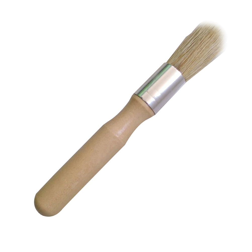 3pcs Natural Bristle Wood Handle Round Brush Small Brush for Little ...