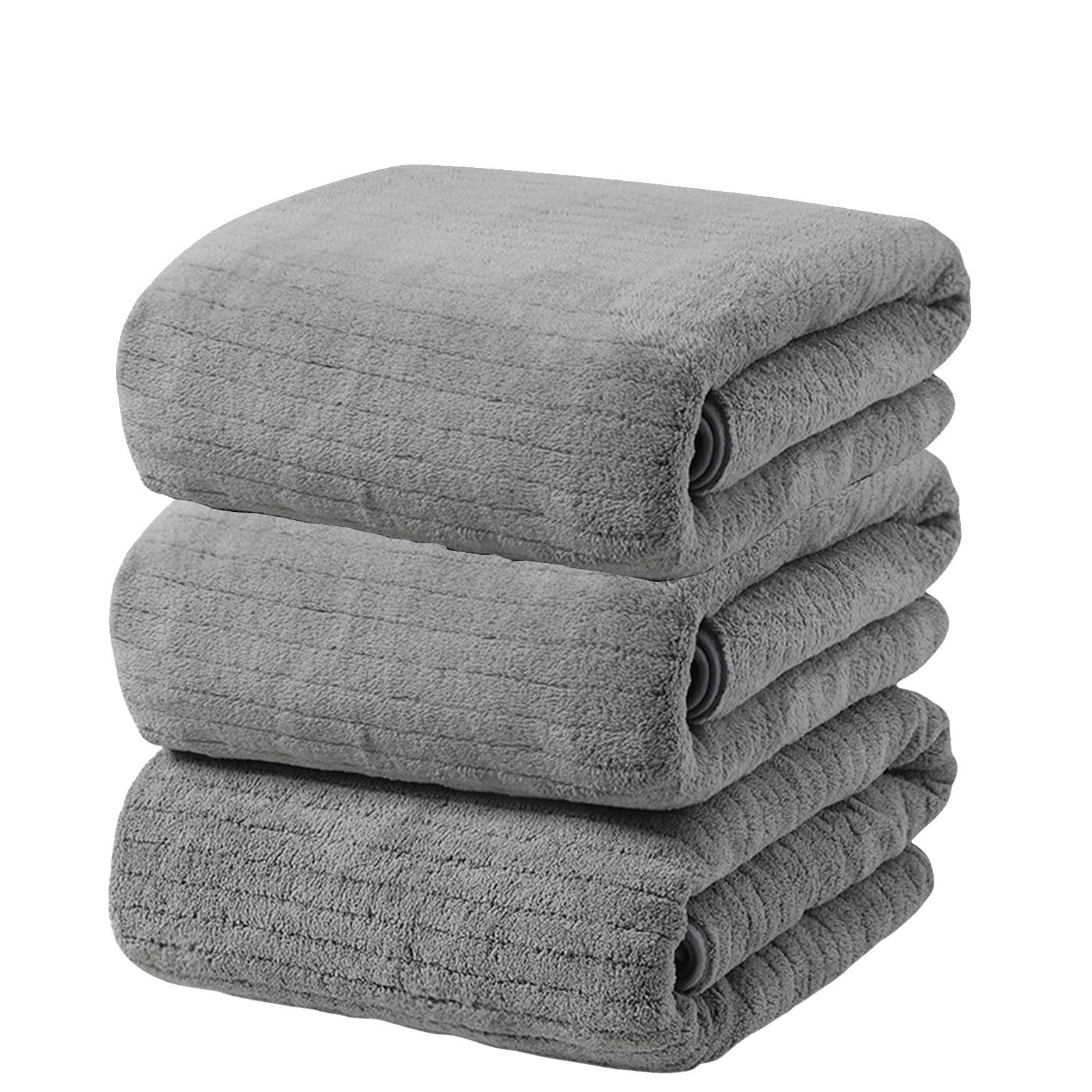 3pcs New Coral Fleece Bath Towels, Skin-Friendly Quick-Dry Soft ...