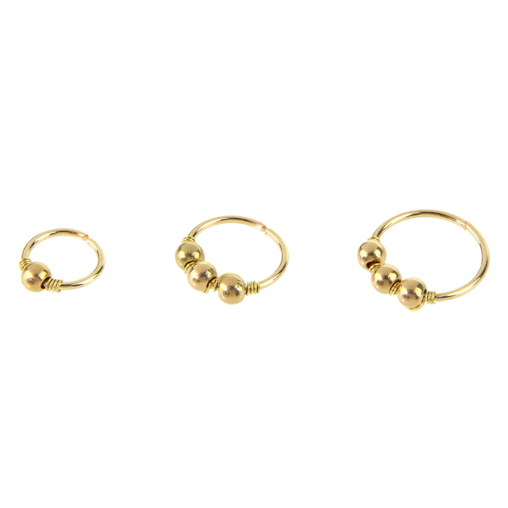 3pcs Nose Ring Nose Bead Studs Nose Earring Piercing Jewelry 6mm 8mm ...