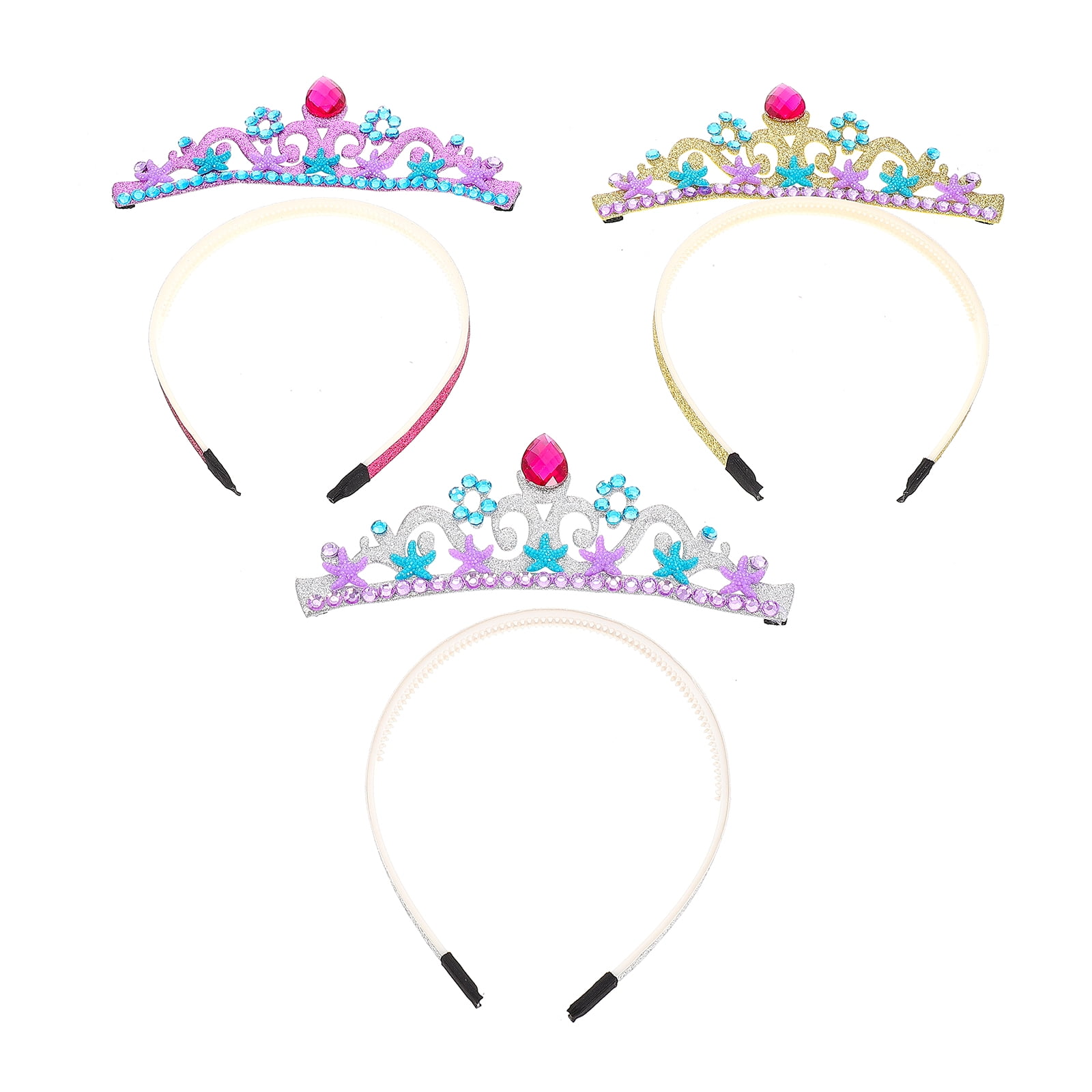 3pcs Ocean Style Girl Crowns Exquisite Hair Hoops Little Girl Crowns ...