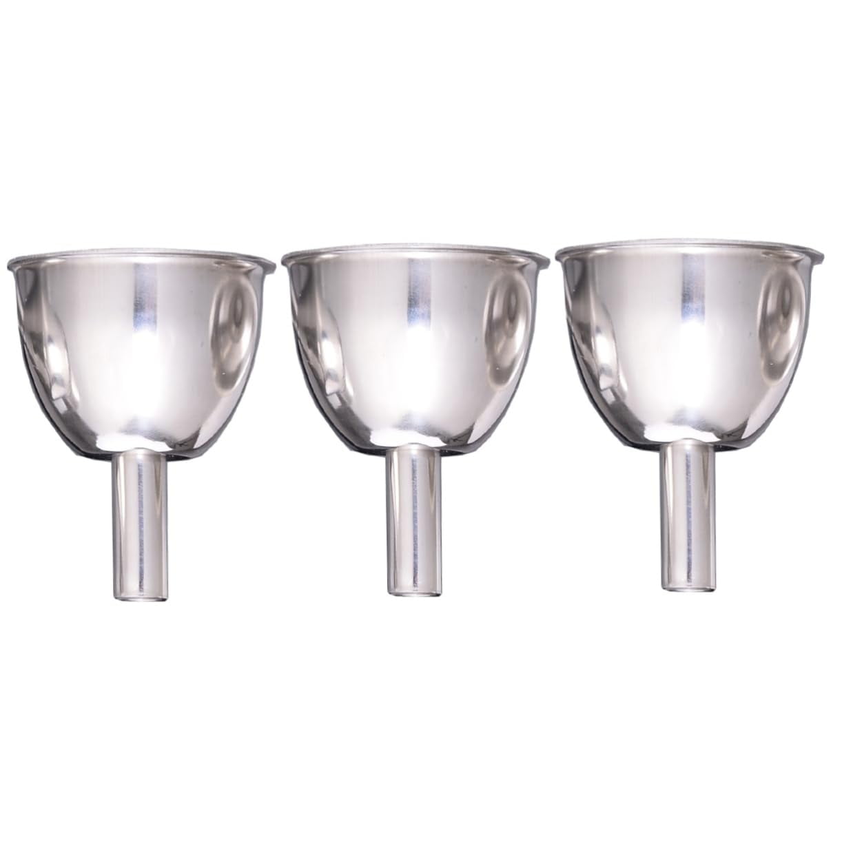 3pcs Oil Funnel Wide Mouth Funnel Funnels for Kitchen Stainless Steel ...
