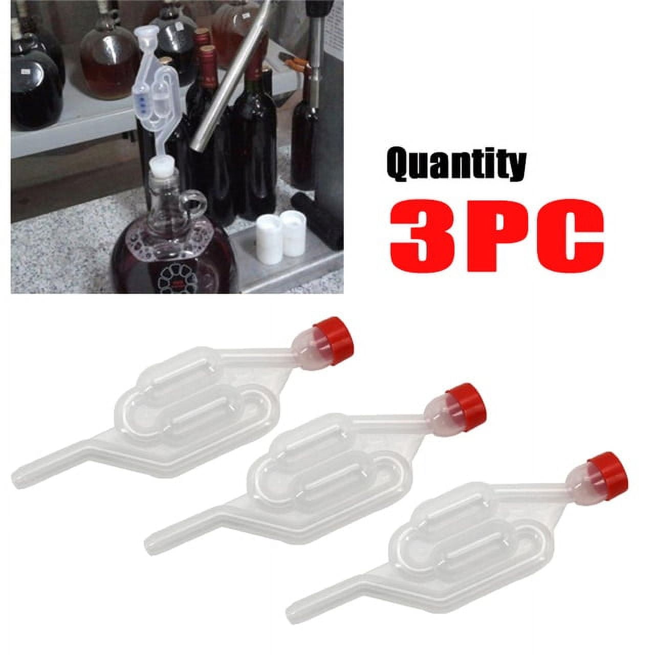 3pcs One-way Homemade Wine Vent Air Lock Check Valve Water Sealed Valves Home Brew Wine ...