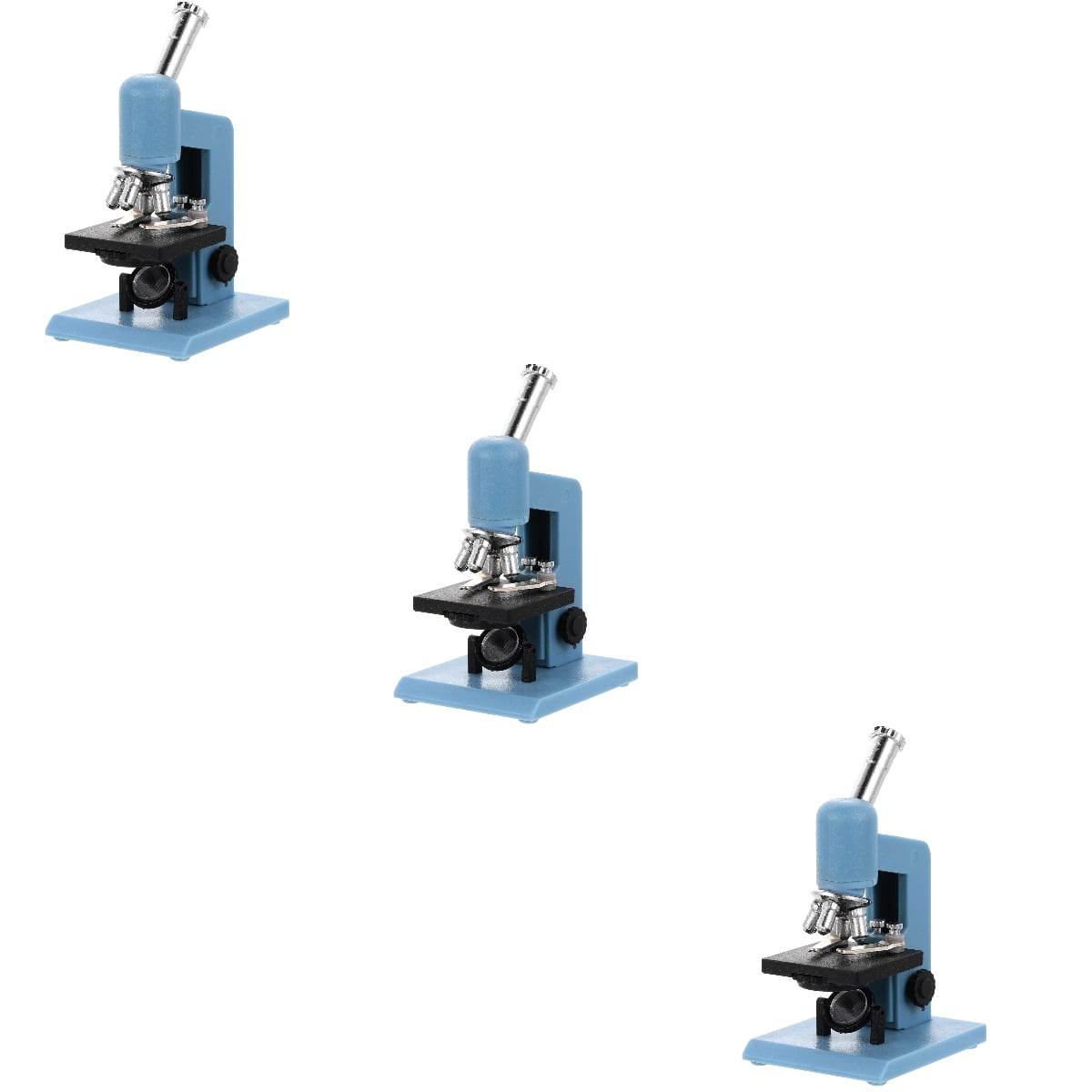 3pcs Ornament Microscope Model Decorative Miniature Model Role-play Toy ...
