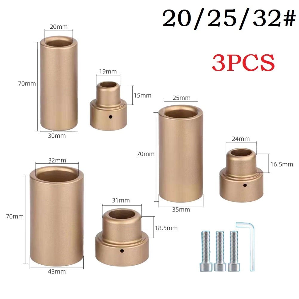 3pcs PPR Pipe Welding Parts Die 20/25/32mm Hot Melt Die Head Lengthened ...