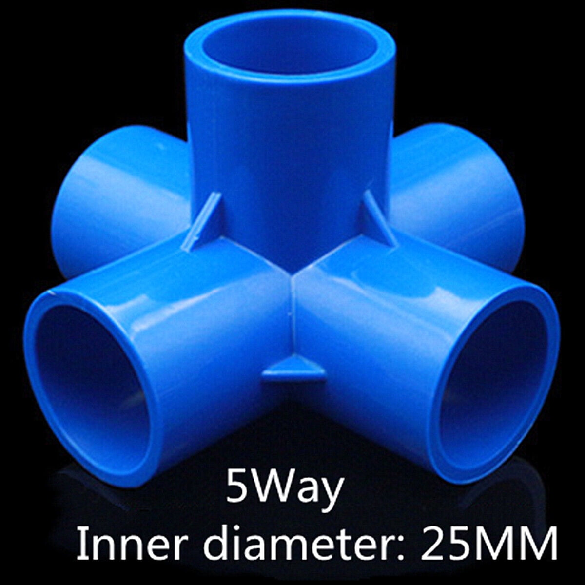 3pcs PVC 3/4/5/6-Way Equal Path Elbow Connector Pipe Fitting Adapters 20/25/32mm - Walmart.com
