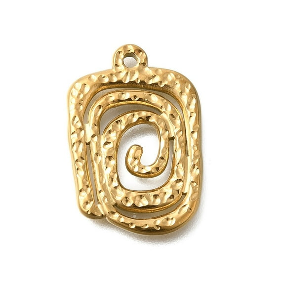 3pcs PVD Vacuum Plating 201 Stainless Steel Pendants Real 18K golden ...