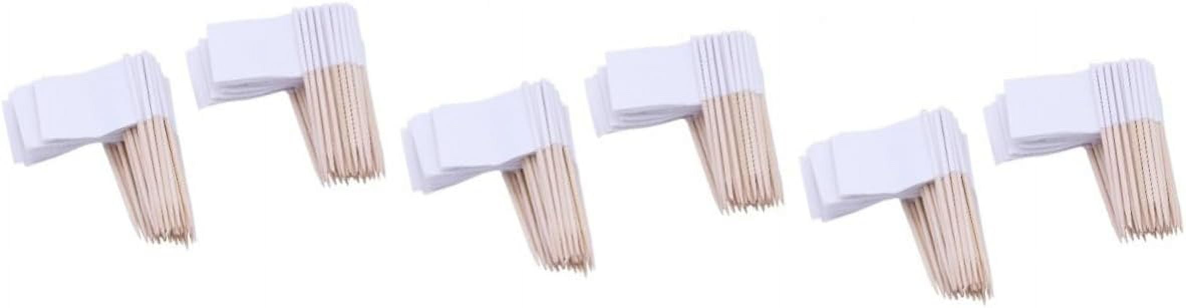 3pcs Pack 100 Food Labels toothpicks for Food White FlagsToothpick ...