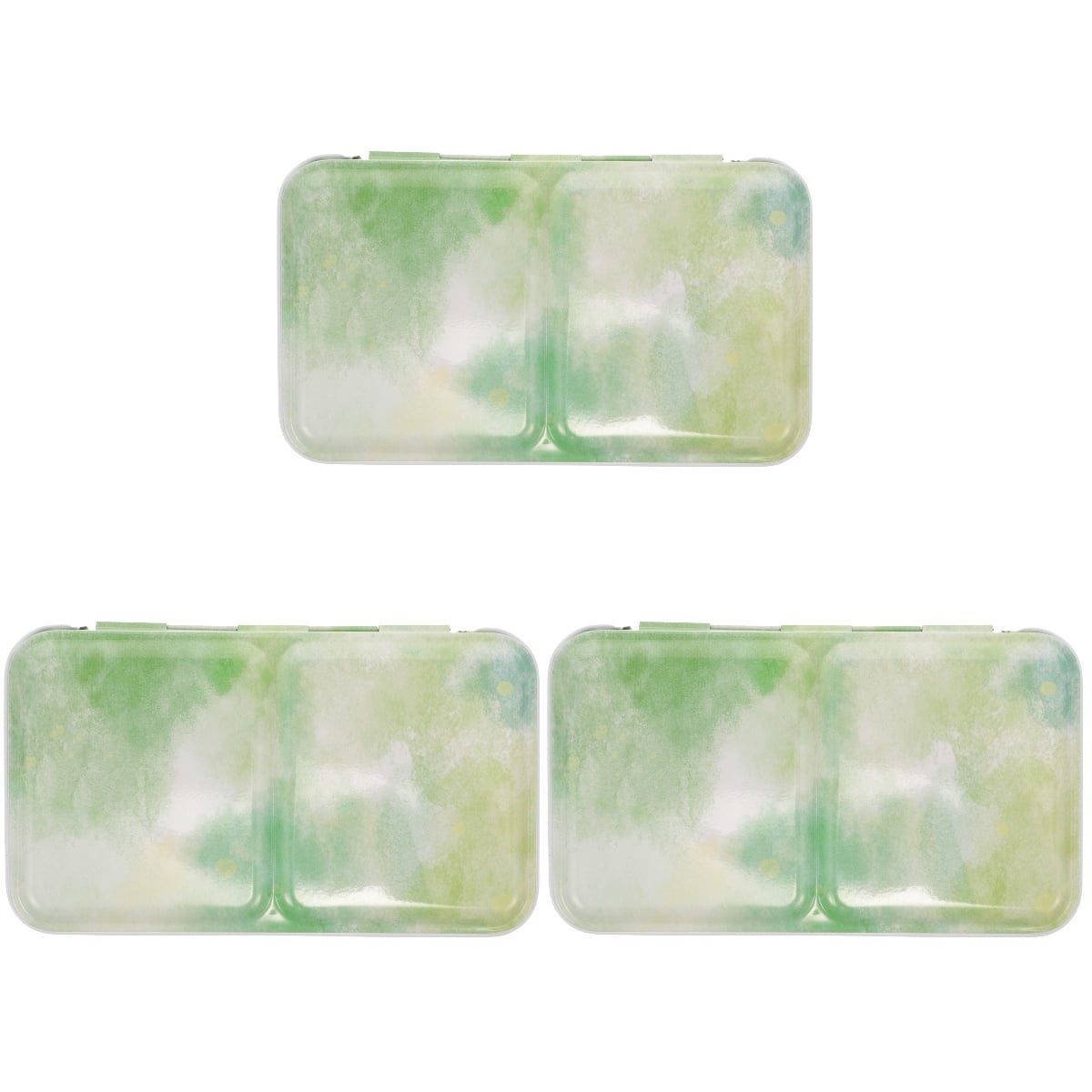 3pcs Painting Pigment Box Iron Pigment Box Art Watercolor Pigment Case ...