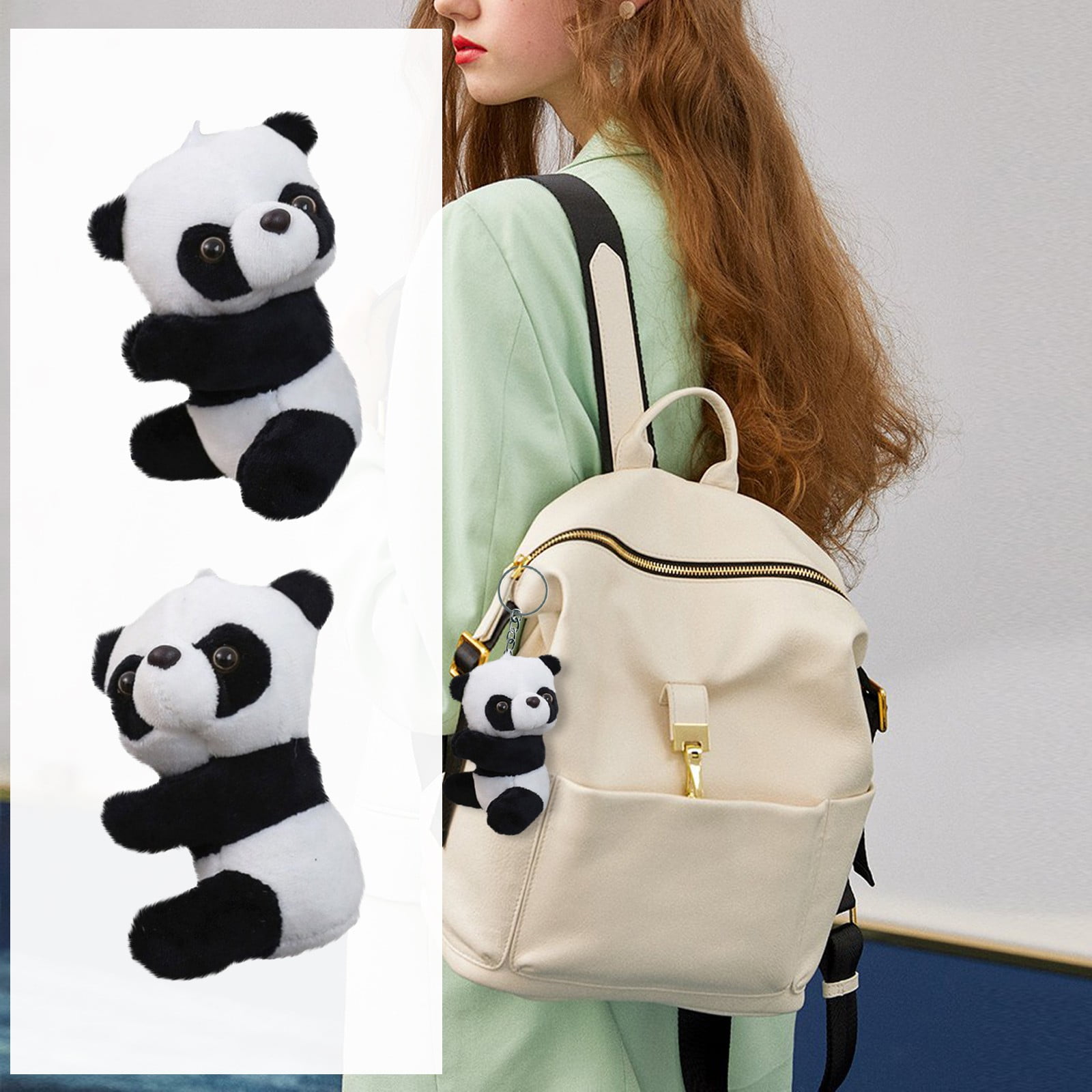 3pcs Panda Party Favors, Finger Panda Plush Pandas Clips Curtain Holder ...