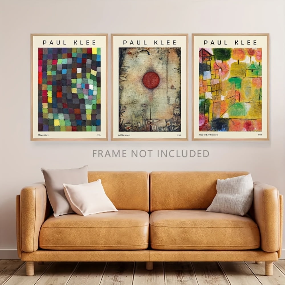 3pcs Paul Klee Abstract Art Prints, Geometric Vintage Posters ...