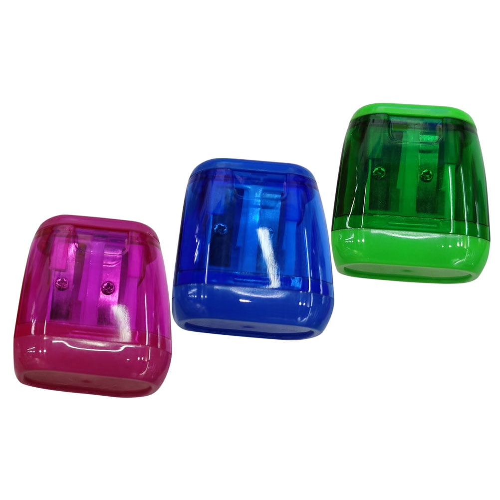 3pcs Pencil Sharpeners Reusable Sharpener Double Hole Sharpeners ...