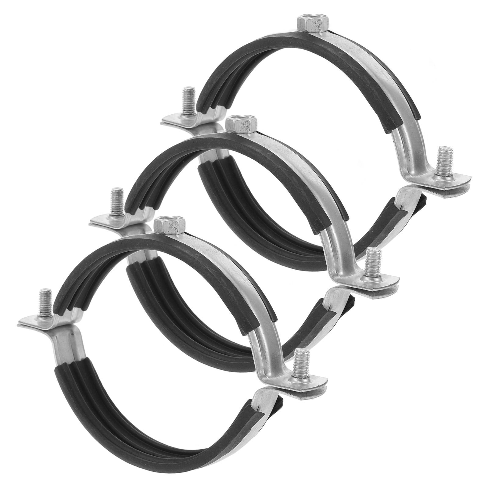 3pcs Pipes Support Wall Ceiling Mount Pipes Strap Clamp Adjustable ...