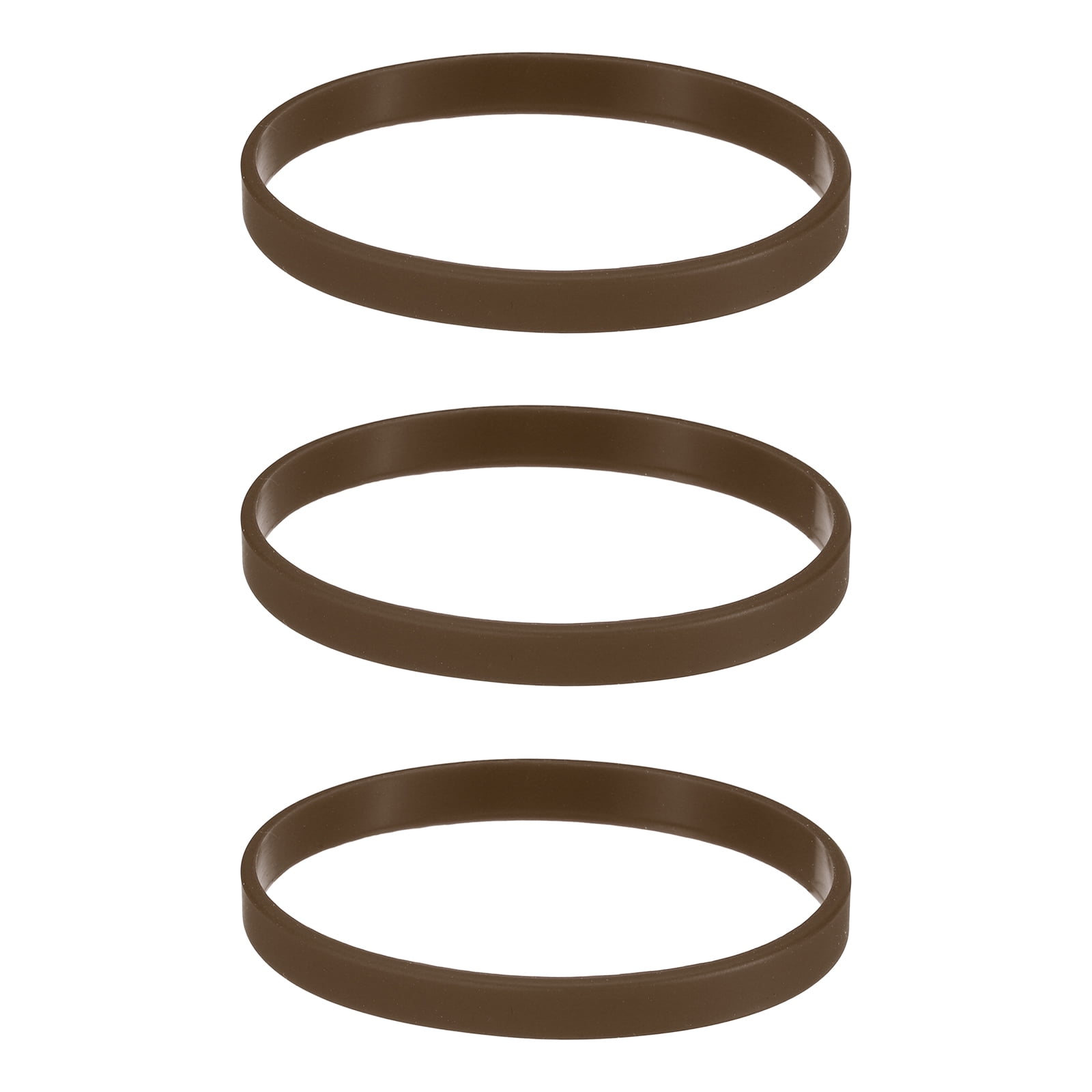 3pcs Plain Silicone Wristbands 7 Inch Circumference 1/4 Inch Width ...