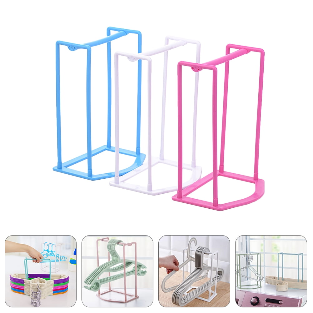 OUNONA Portable Hanger Storage Rack in Assorted Color Made of Plastic ...