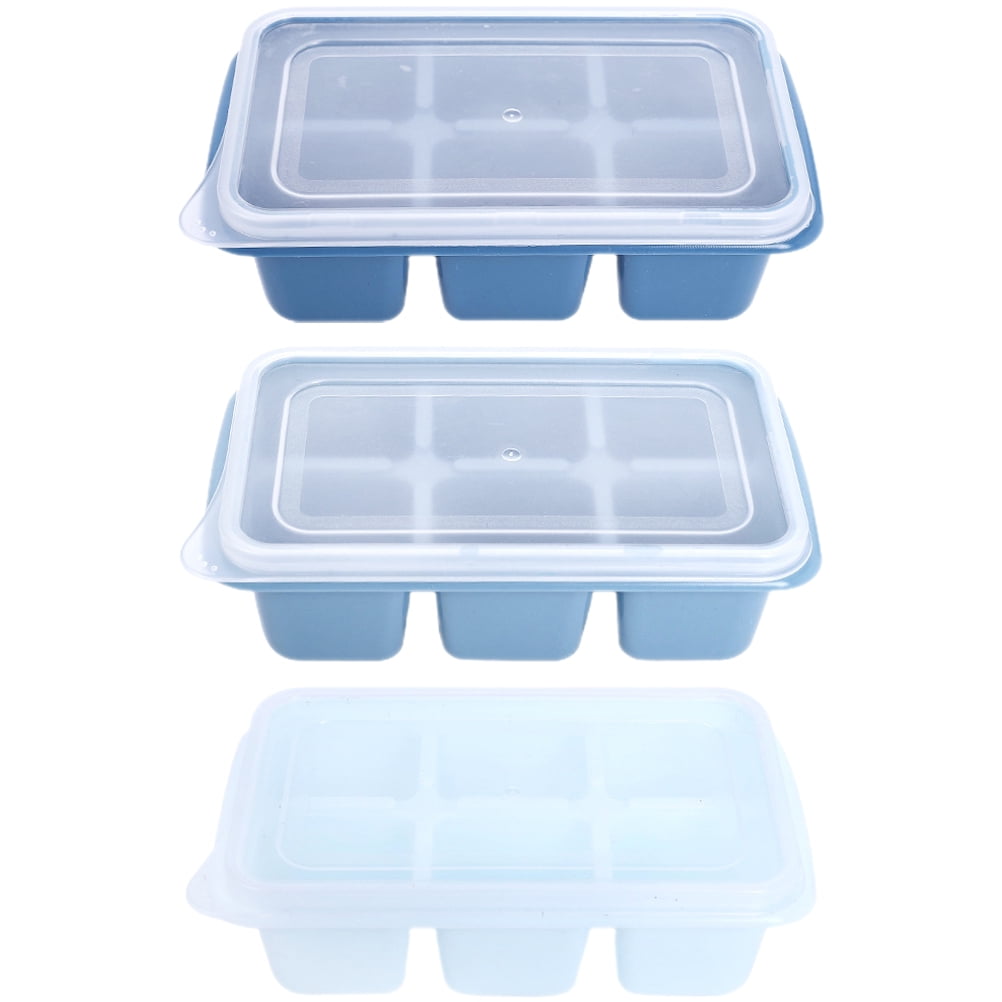 3pcs Plastic Ice Cube Maker Ice Cube Mold Ice Cube Making Mold 6-grids ...
