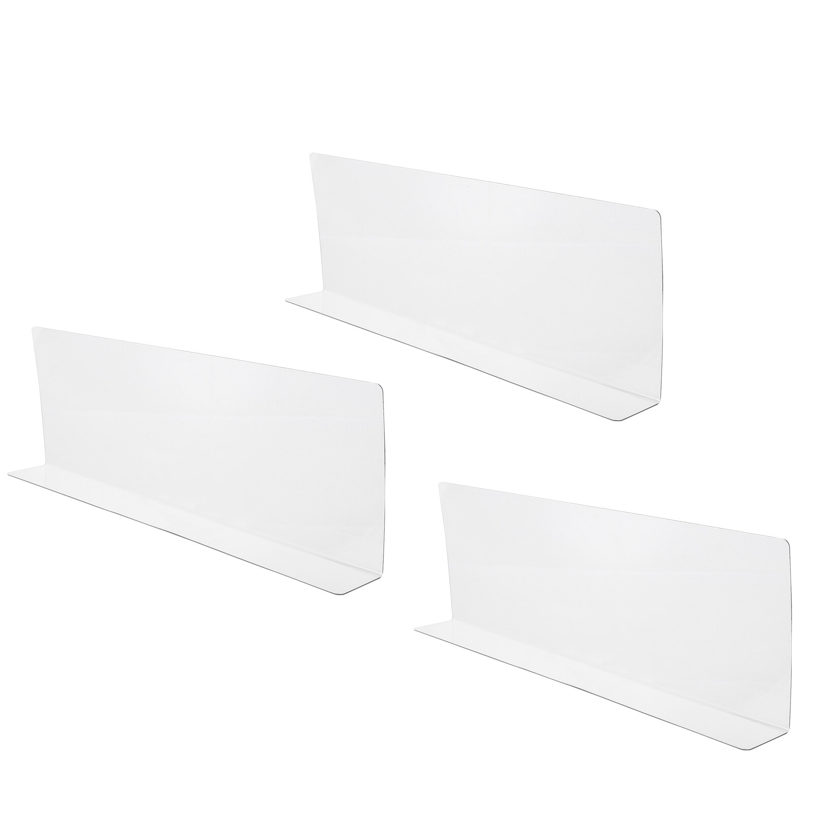 3pcs Plastic Shelf Divider Supermarket Commodity Splitter ...