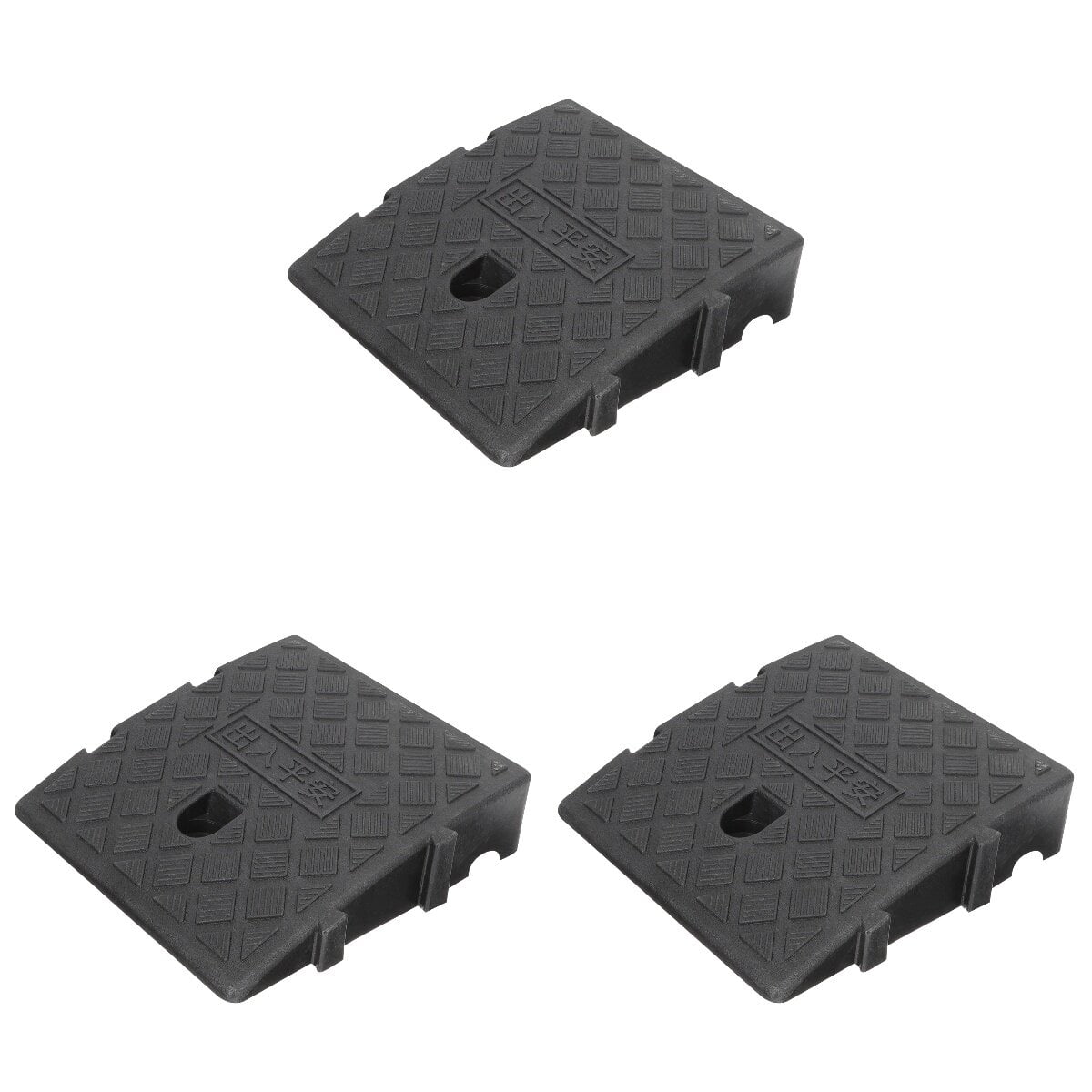 3pcs Plastic Slope Ramp Plastic Threshold Ramp Portable Lightweight ...