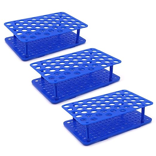 3pcs Plastic Test Tube Rack Holder for 10ml/15ml Centrifuge Tubes, 50 ...