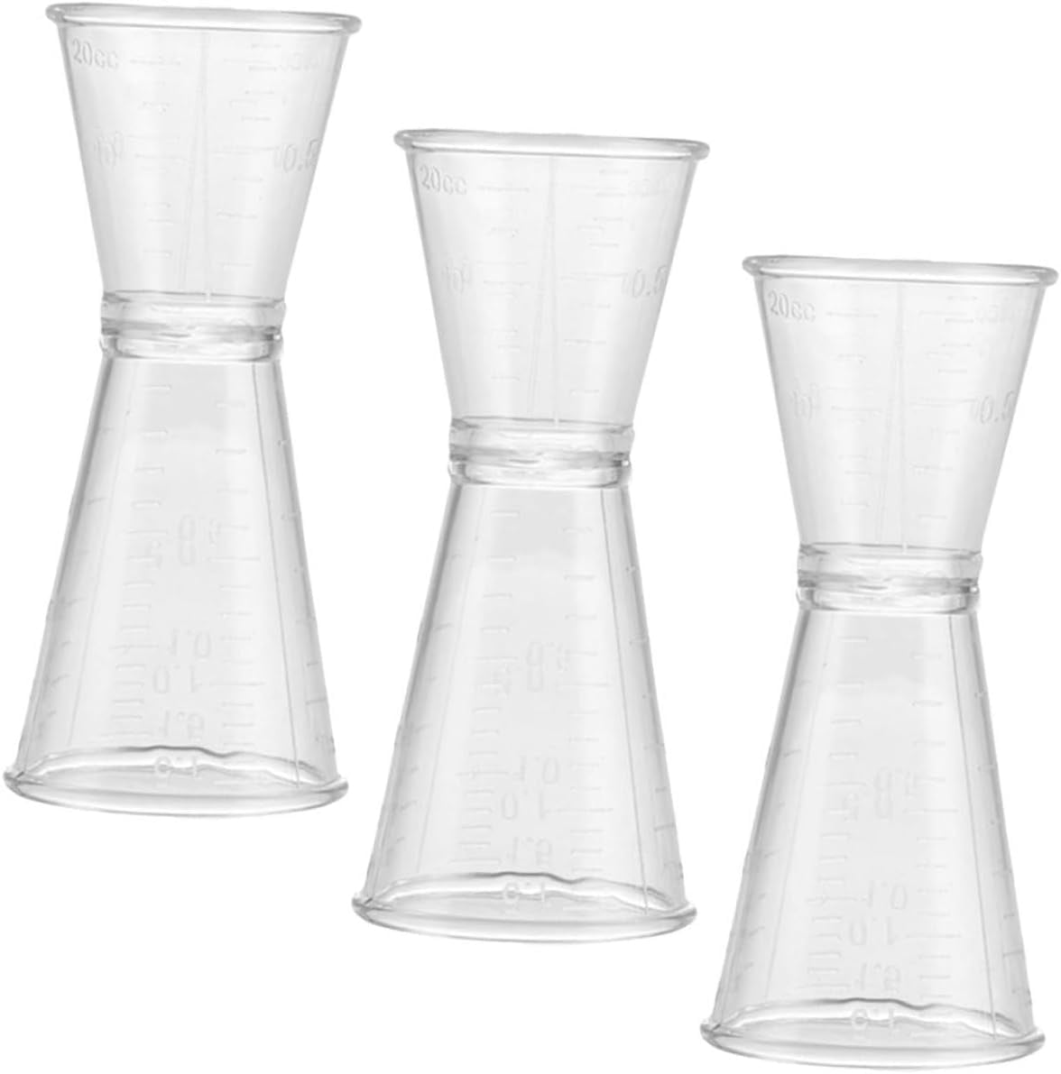 3pcs Plic Double-ended Measuring Cup Wine Jigger Measuring Oz Cup ...