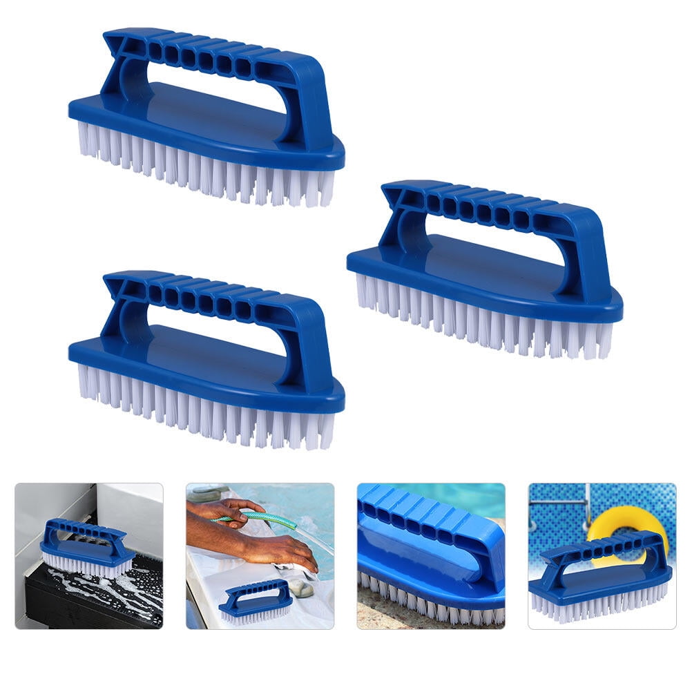 3pcs Pool Scrub Brush Handheld Brush Cleaning Tool Wall Floor Pool ...