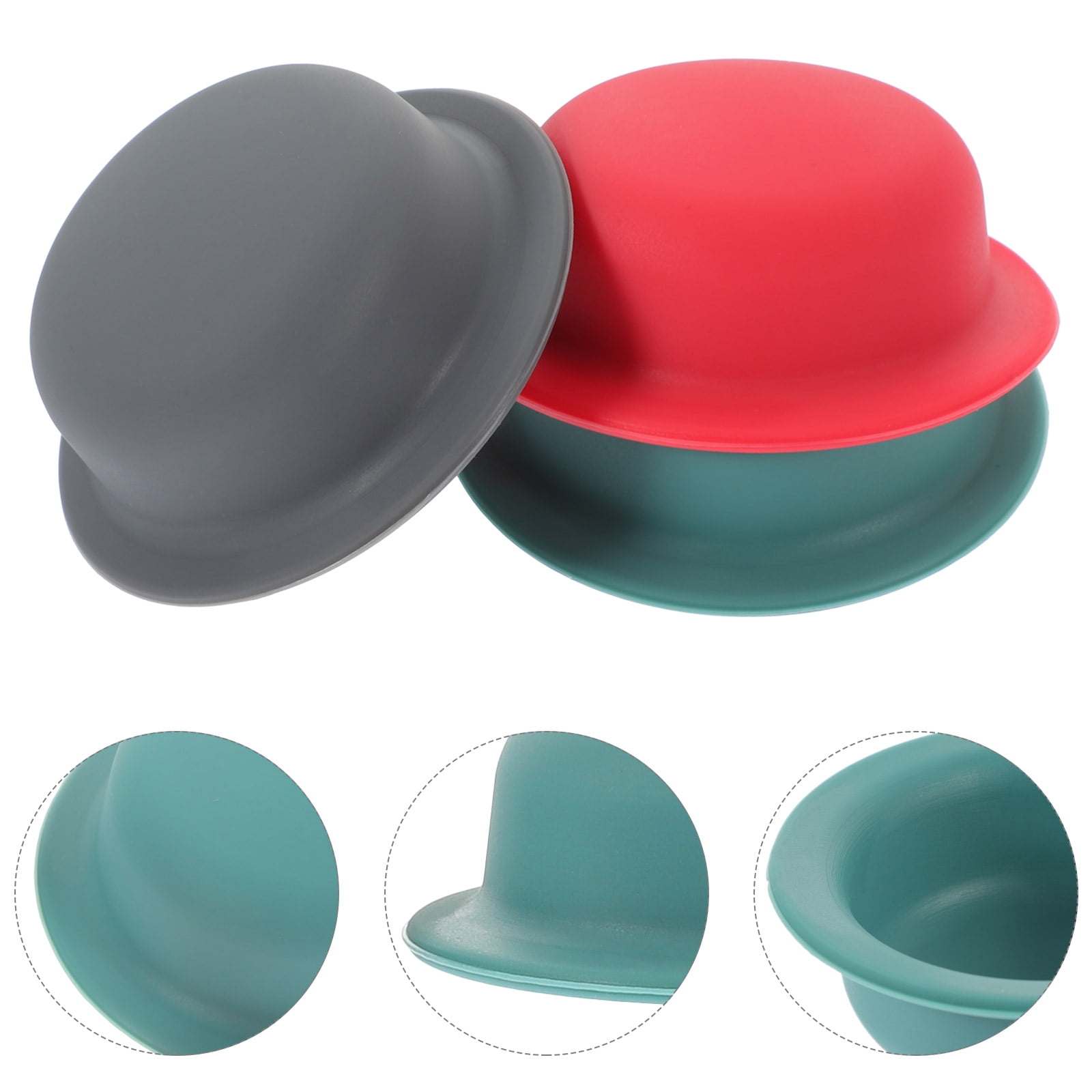 3pcs Pot Handle Cover Silicone Pot Lid Handle Caps Silicone Lid Knob ...