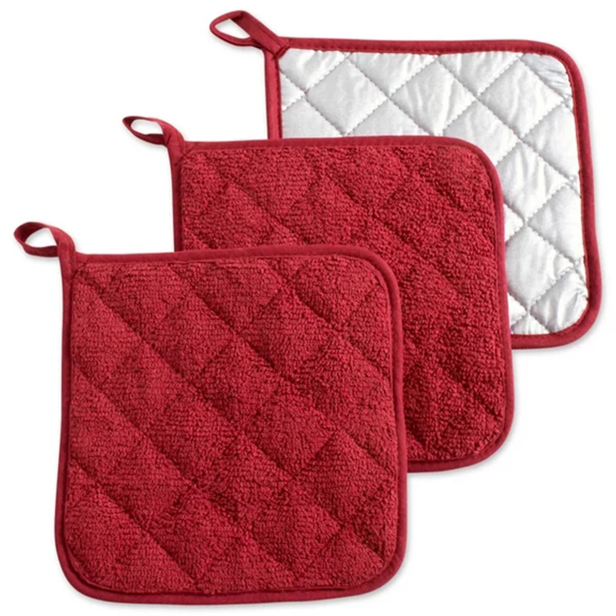 3pcs Cotton Pot Holders, Hot Pads for Cooking, Baking, Trivets, Protect ...