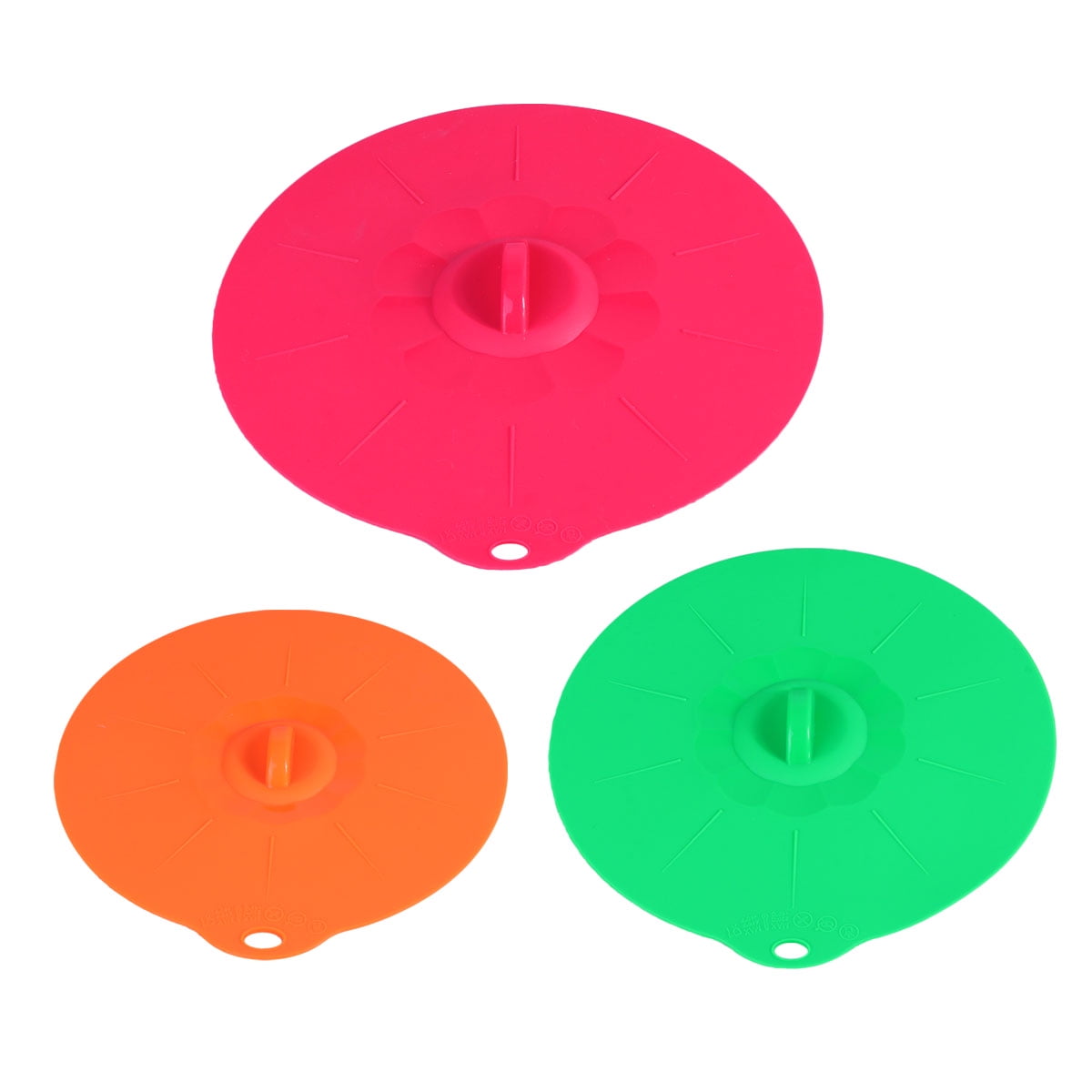 3pcs Pot Lids Set Multifunction Silicone Bowl Cover Heat Resistant ...