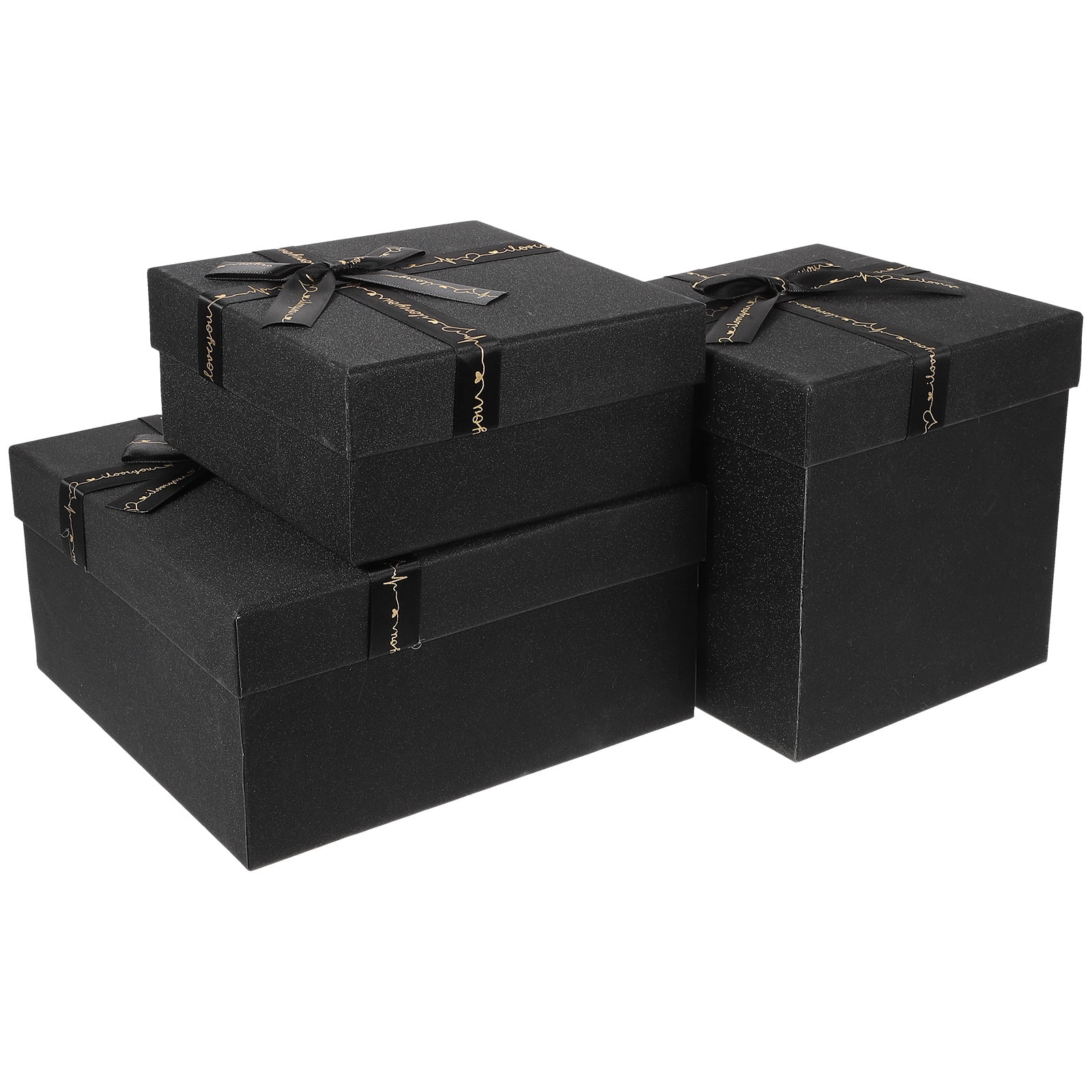 3pcs Present Boxes Nesting Square Gift Box Set Gift Wrapping Boxes ...