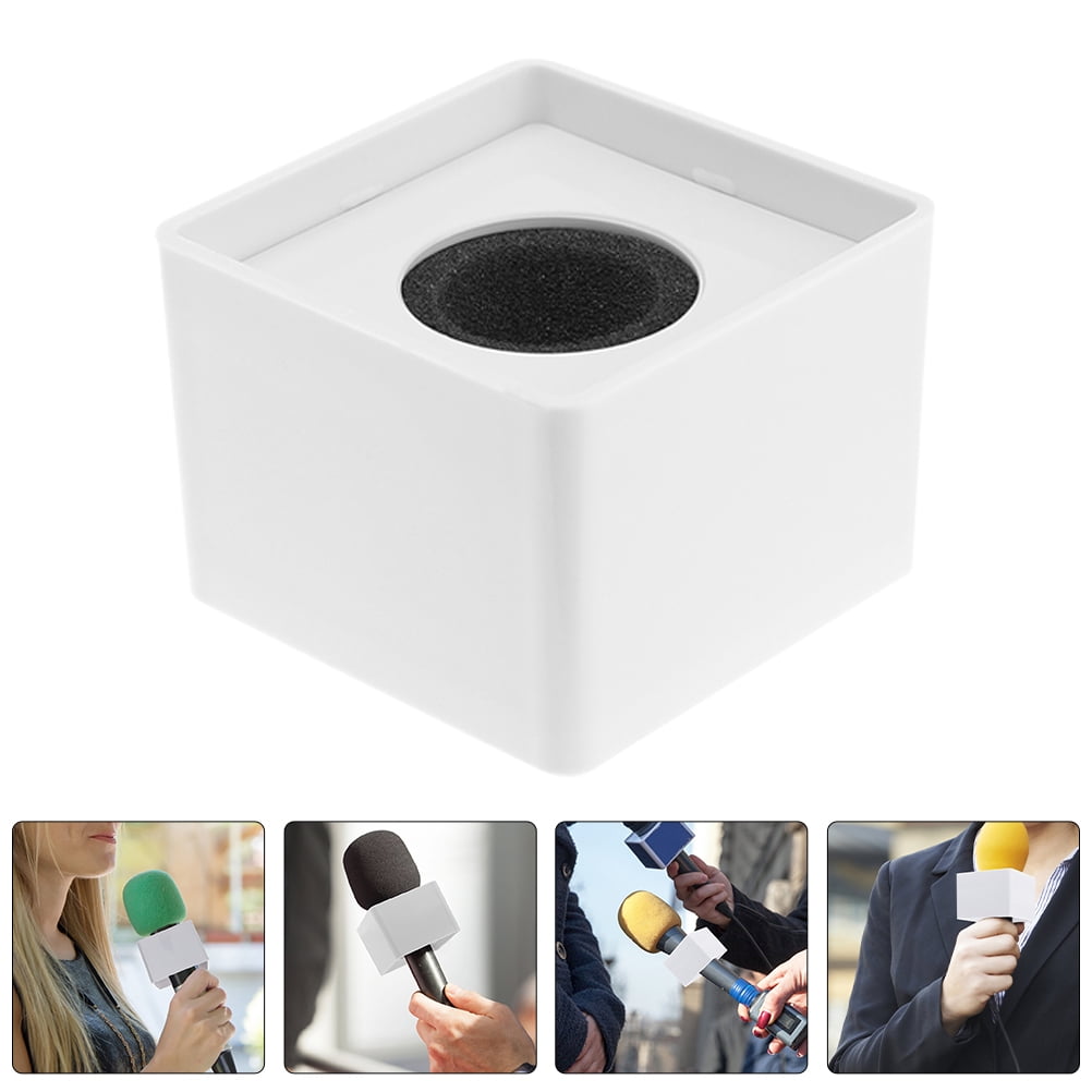 3pcs Professional Microphone Logo Flags Plastic Mic Flag Mic Station ...