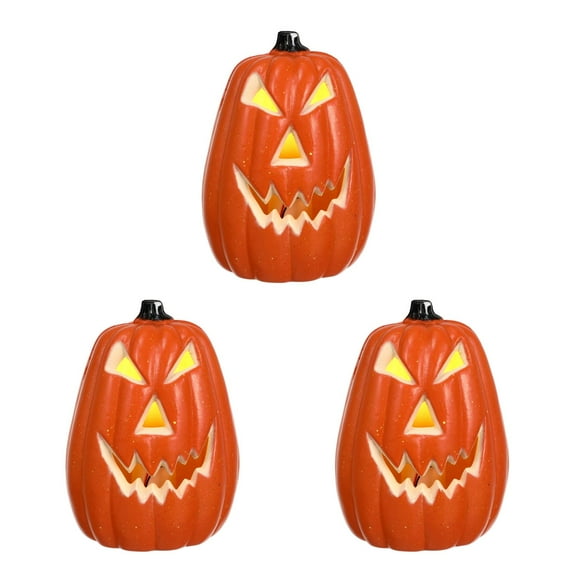 3pcs Pumpkin Decorations Vintage Decorations Large Plastic Pumpkin for ...