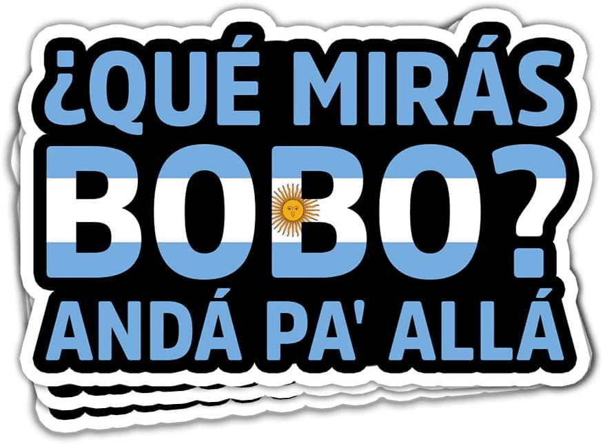 3pcs Que Miras Bobo-Que Mira Bobo Sticker, Funny Argentina Soccer Fan ...