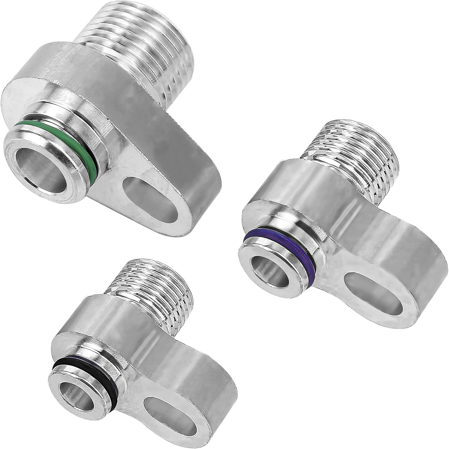 3pcs R134a Adapter Fittings Hose Tank and Car Refrigerant Quick Connect ...
