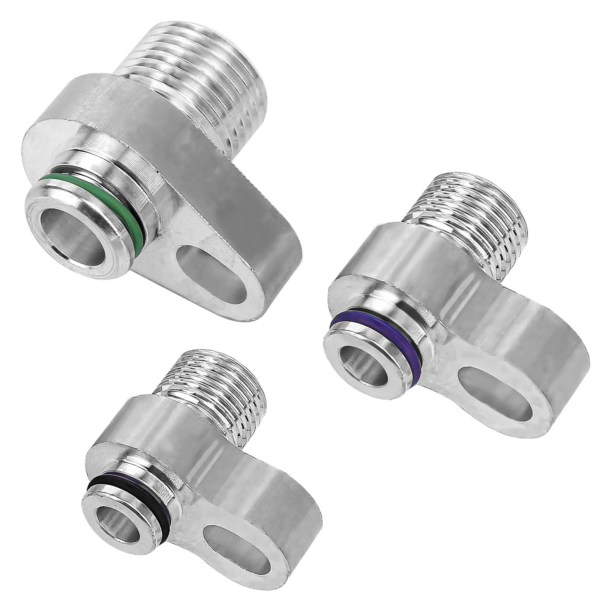 3pcs R134a Adapter Fittings Hose Tank and Car Refrigerant Quick Connect ...