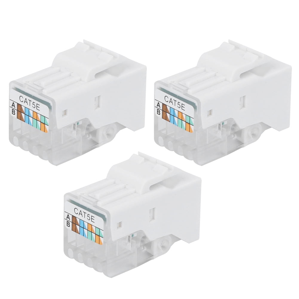 3pcs RJ45 Module CAT5E Tool Free Computer Networks Information ...
