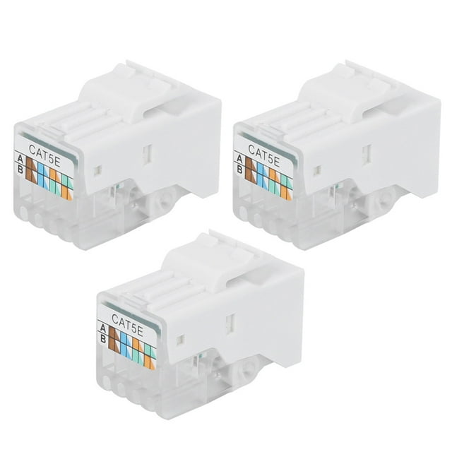 3pcs RJ45 Module CAT5E Tool Free Computer Networks Information ...
