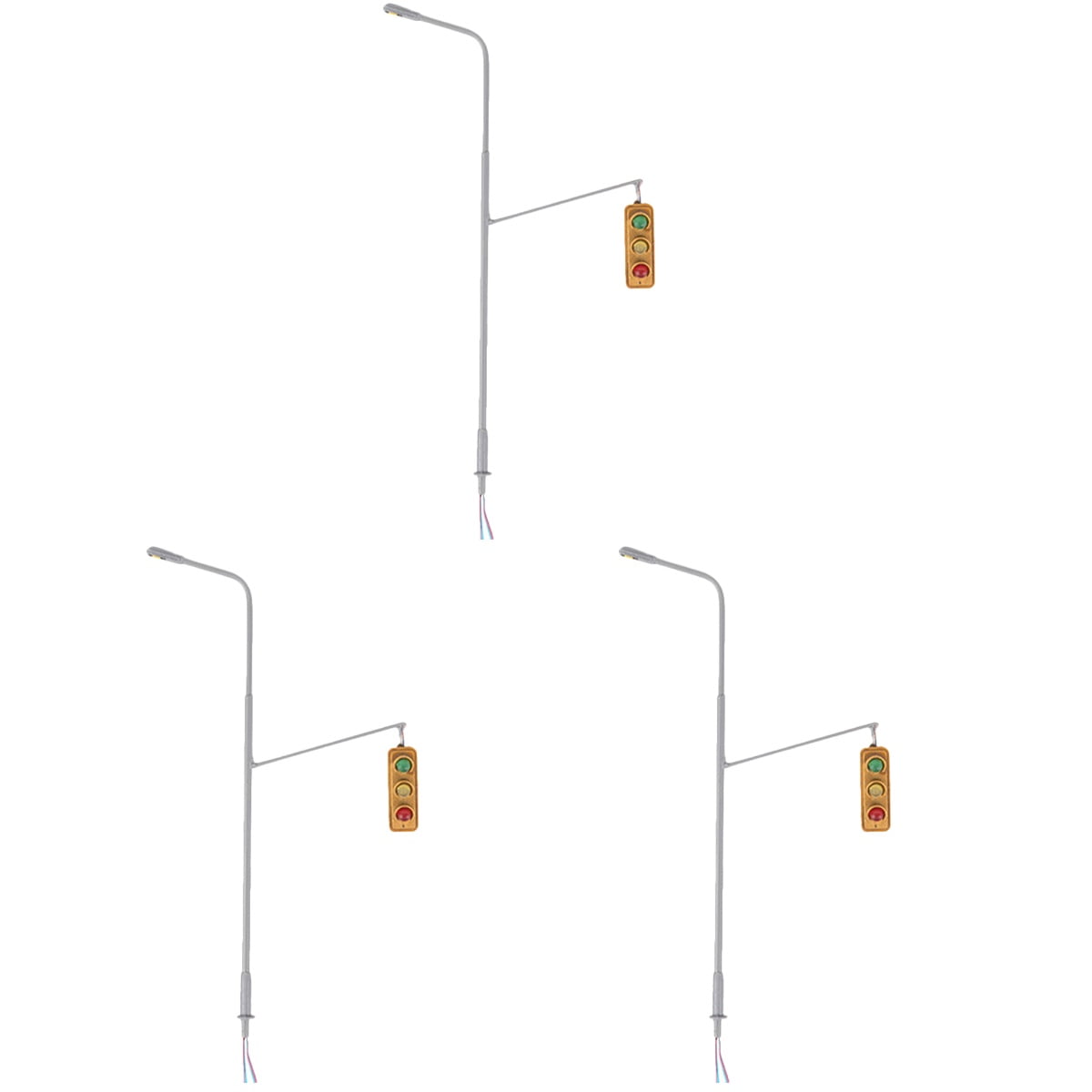 3pcs Model Railroad Train Signals Set, Traffic Light Models for Sand ...