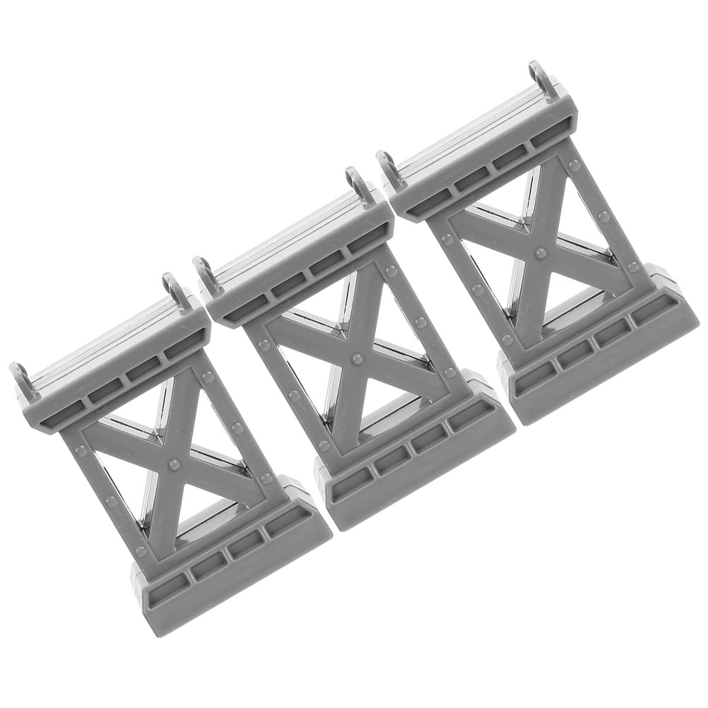 GOOHOCHY Funny Bridge Pier Model Railway Bridge Pier Toy Grey 3Pcs 2 ...